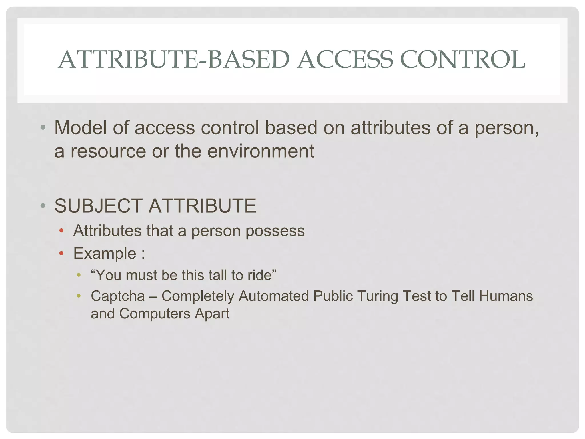 Data security authorization and access control | PPTX