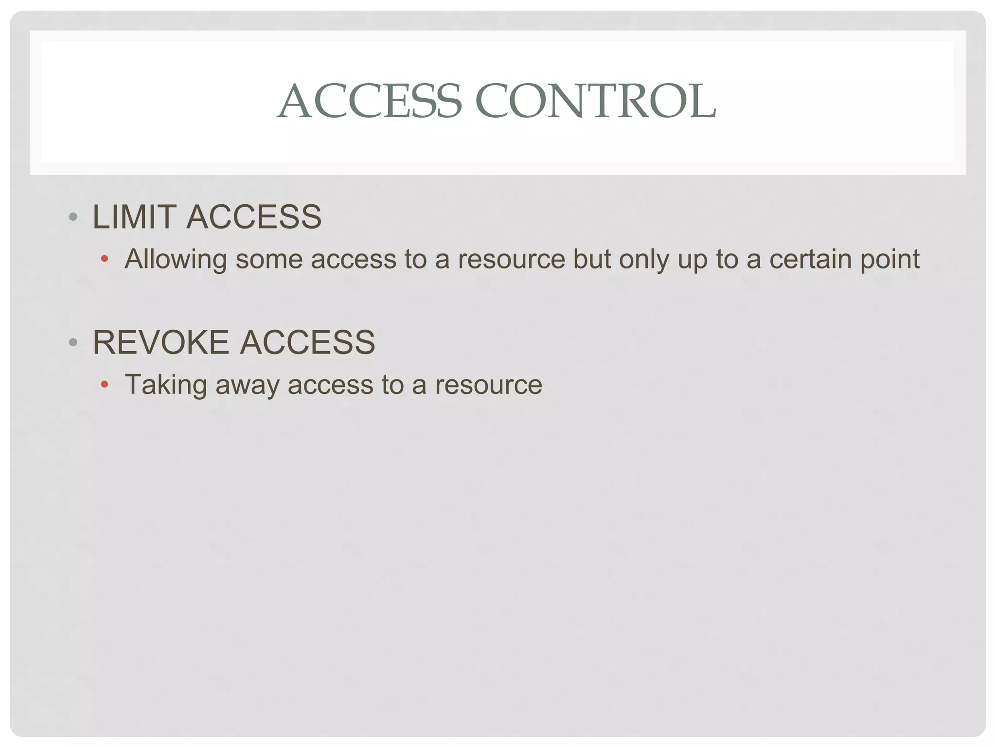 Data security authorization and access control | PPTX