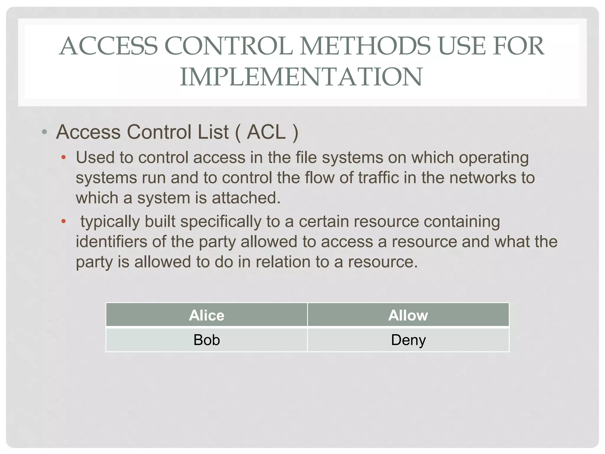 Data Security Authorization And Access Control Pptx
