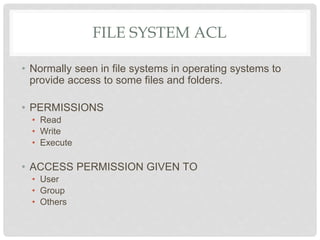 Data security authorization and access control | PPTX
