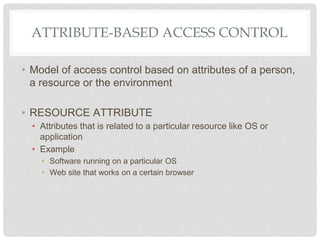 Data security authorization and access control | PPTX