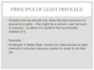 Data security authorization and access control | PPTX