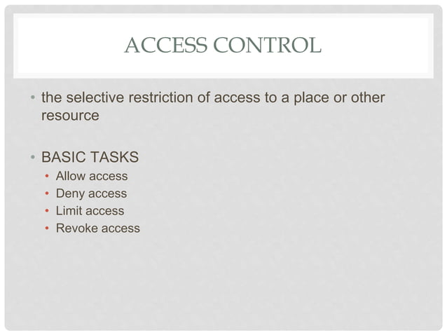 Data security authorization and access control | PPTX