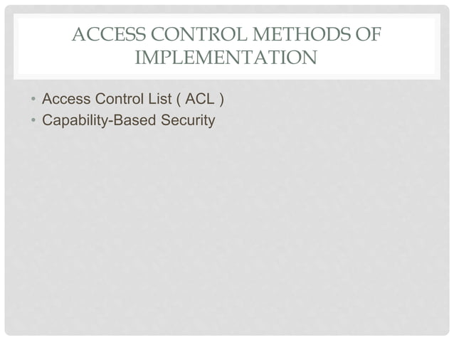 Data Security Authorization And Access Control Pptx