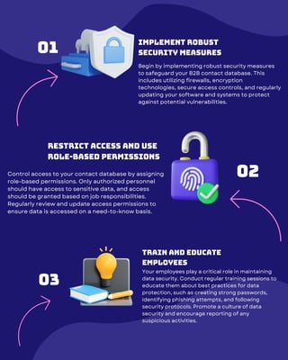 Data Security and Compliance Safeguarding Your B2B Contact Database | PDF | Databases | Computer ...