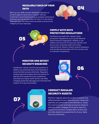 Data Security and Compliance Safeguarding Your B2B Contact Database | PDF | Databases | Computer ...