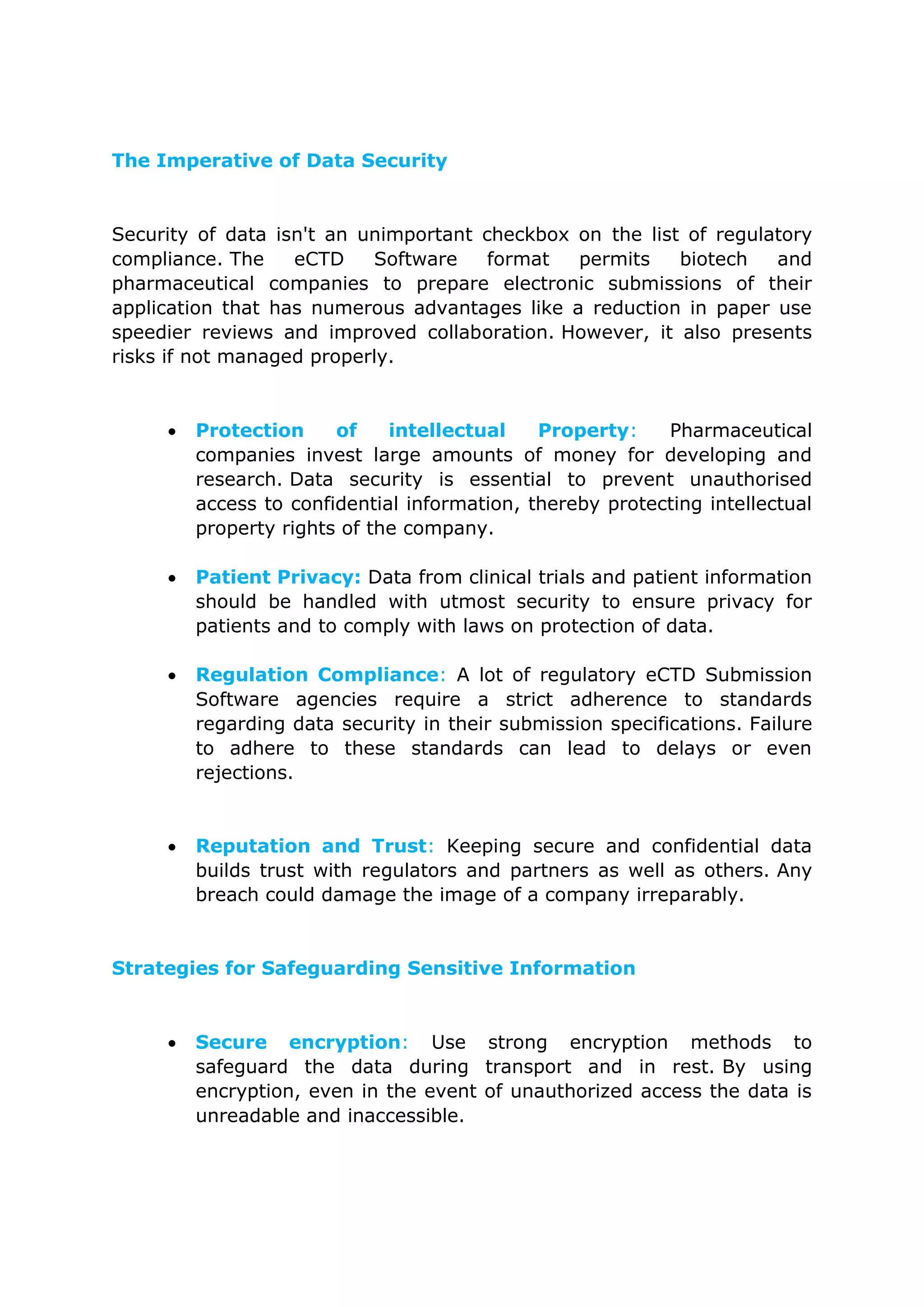 Data Security and Confidentiality in eCTD Publishing Tools Safeguarding Sensitive Information.pdf