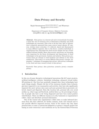Data security and privacy | PDF