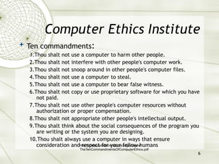 Ethics in Managing data and ensure Data Security | PPTX