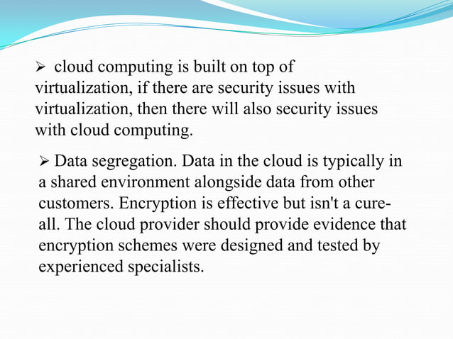Data security in cloud computing | PPTX | Cloud Computing | Internet