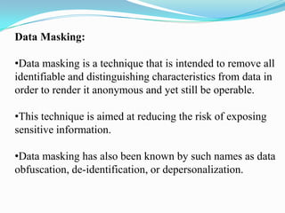 Data security in cloud computing | PPTX