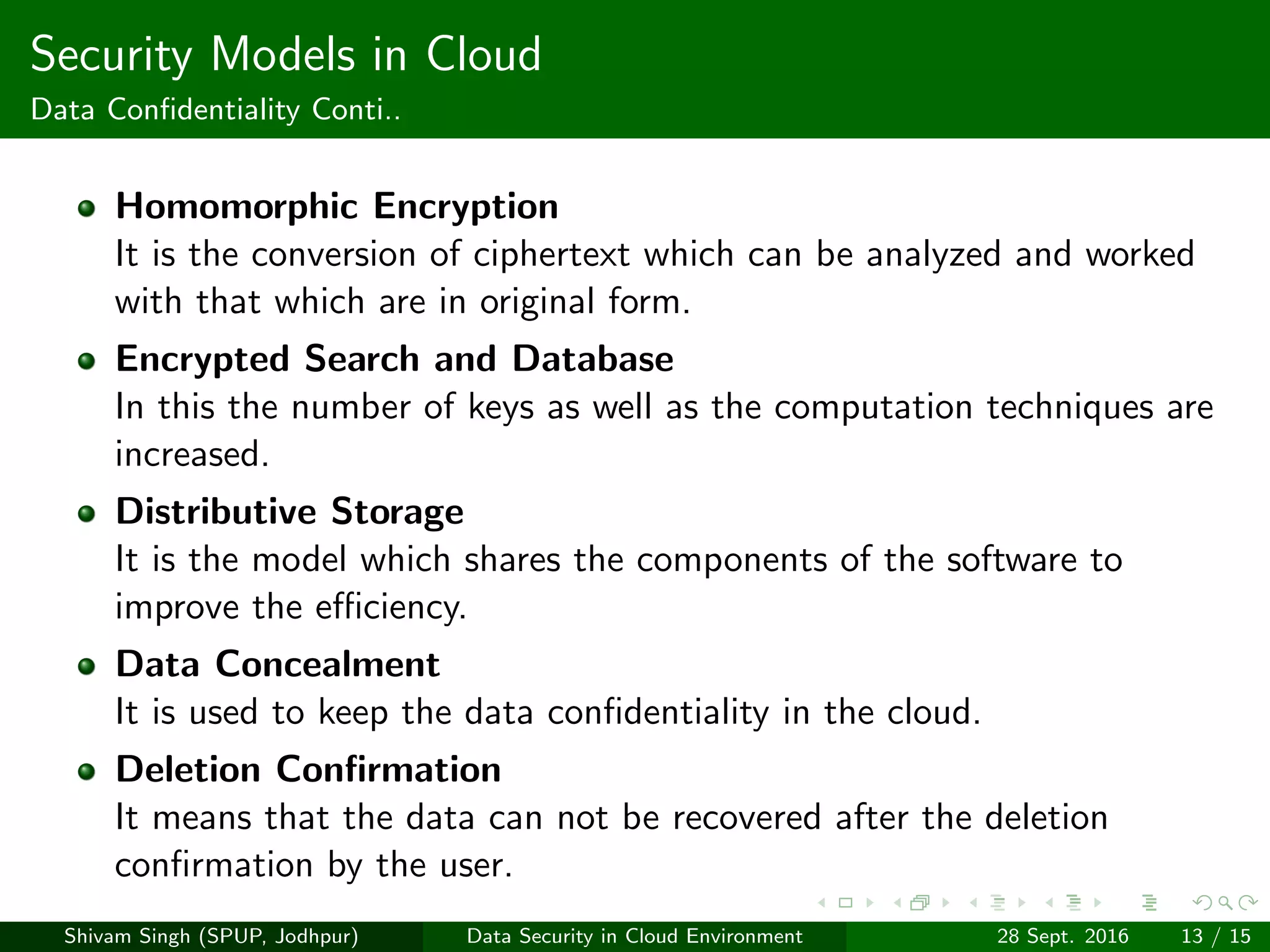 Data security in cloud environment | PDF