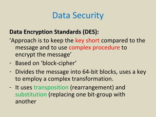 Data security in data communication | PPT