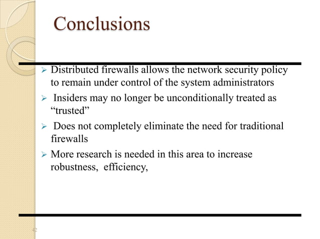 Data Security In Local Network Using Distributed Firewall Ppt Ppt