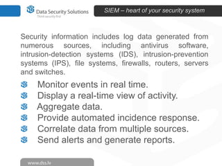 Data security solutions_Baltics_IBM_QRadar_SIEM_Use_Cases_28.01.2014