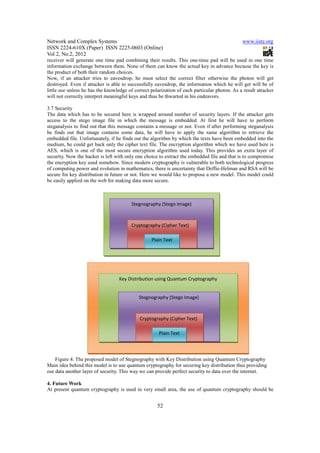 Data security using stegnography and quantum cryptography | PDF