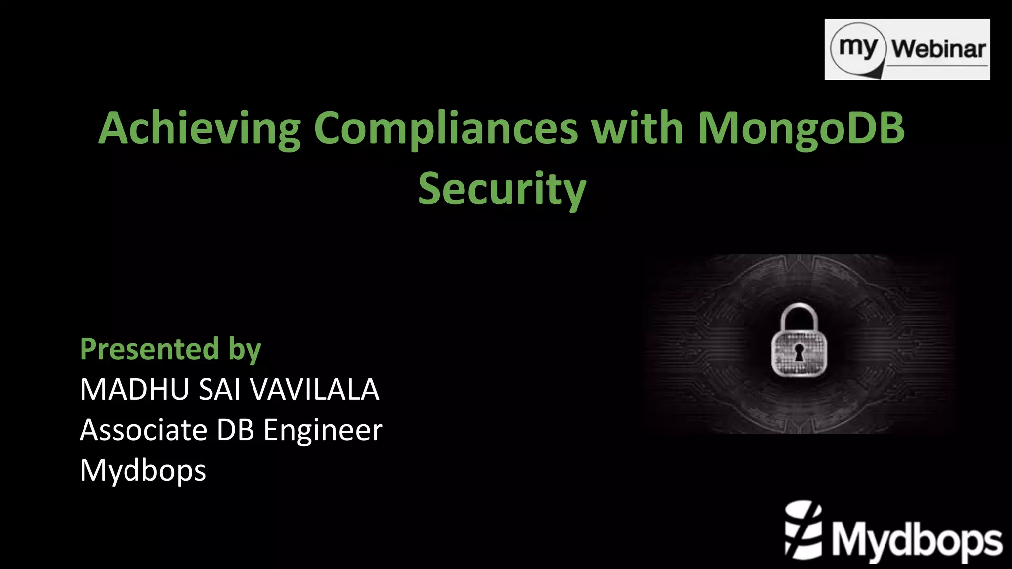 Achieving compliance With MongoDB Security | PDF