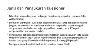 Data Sekunder, definis, jenis dan pengukuran | PPT