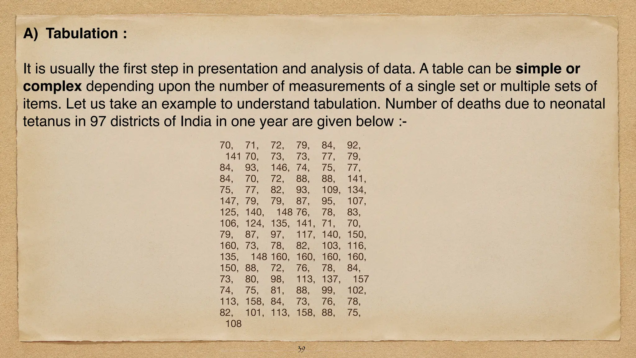 DATA COLLECTION AND PRESENTATION IN PUBLIC HEALTH DENTISTRY | PDF