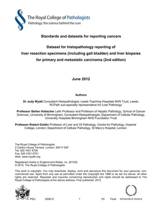 Dataset for-histopathology-reporting-of-liver-resection-specimens-and ...