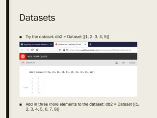 Datasets | PPT | Free Download