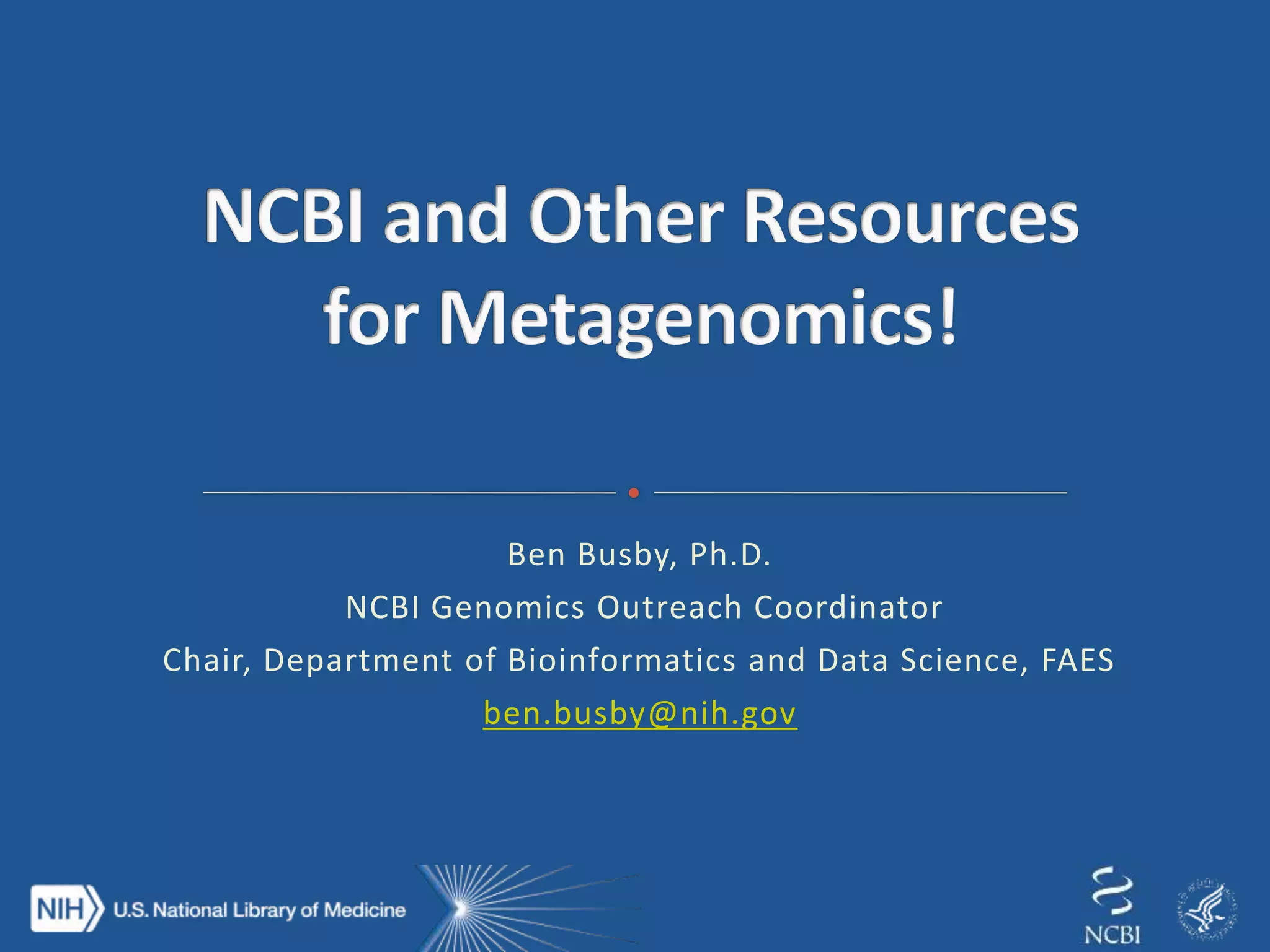 Datasets and tools_from_ncbi_and_elsewhere_for_microbiome_research_v ...