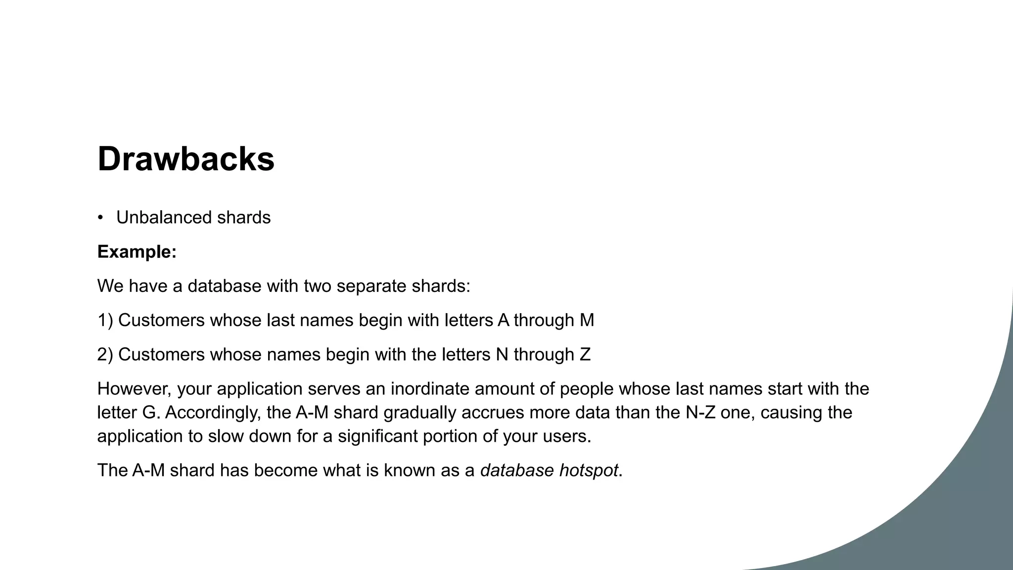 Data sharding | PPTX | Databases | Computer Software and Applications
