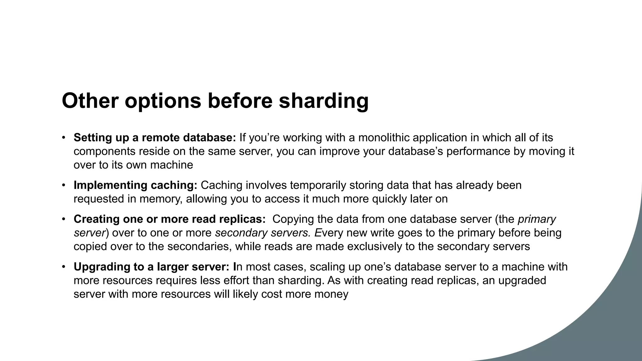 Data sharding | PPTX | Databases | Computer Software and Applications
