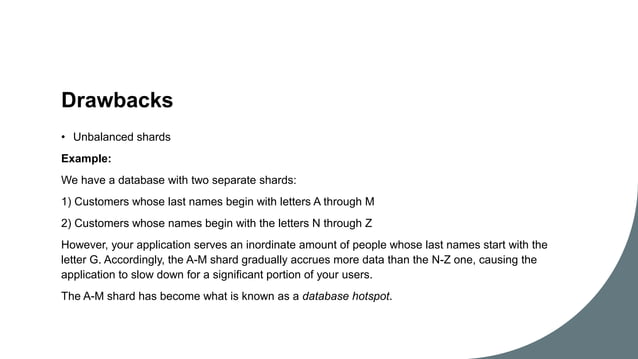 Data sharding | PPTX | Databases | Computer Software and Applications