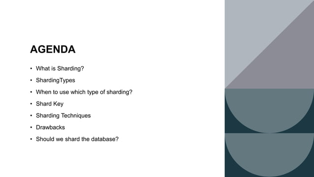 Data sharding | PPTX | Databases | Computer Software and Applications