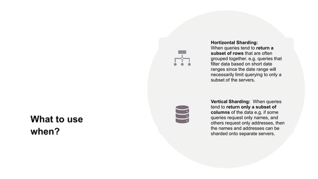 Data sharding | PPTX | Databases | Computer Software and Applications