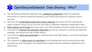 OpenSeizureDetector: Data sharing overview | PPT