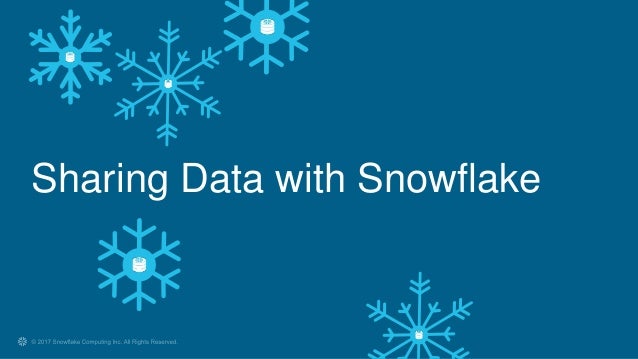 Data Sharing With Snowflake 