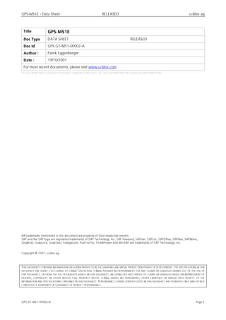 GPS-MS1E | PDF