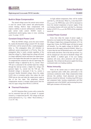 High-integrated Green-mode PWM Controller SG6841 | PDF