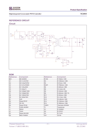 High-integrated Green-mode PWM Controller SG6841 | PDF