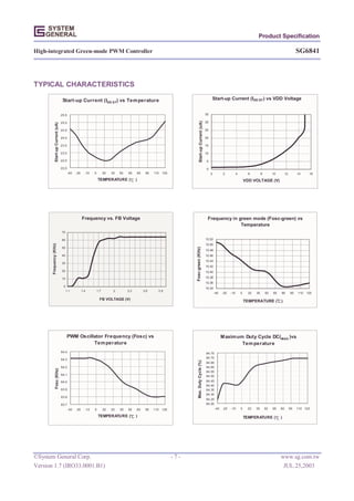 High-integrated Green-mode PWM Controller SG6841 | PDF