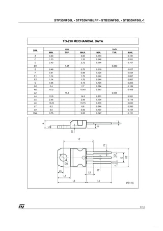 Datasheet.hk p55nf06l 4218782 | PDF