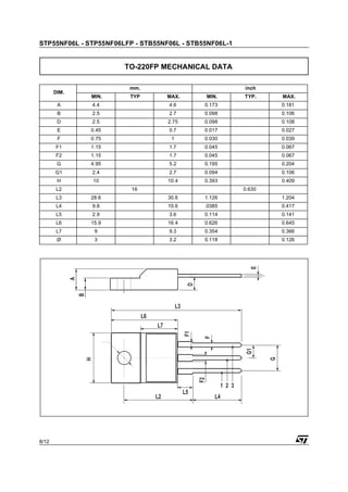 Datasheet.hk p55nf06l 4218782 | PDF