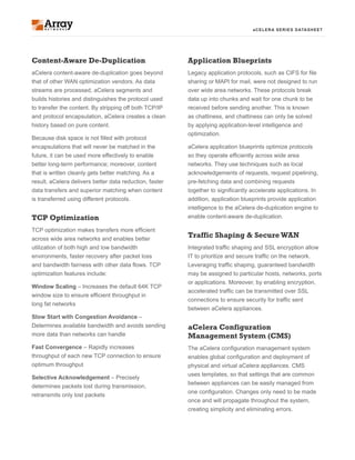 Array Networks - WAN Optimization Controllers | PDF | Cloud Computing | Internet