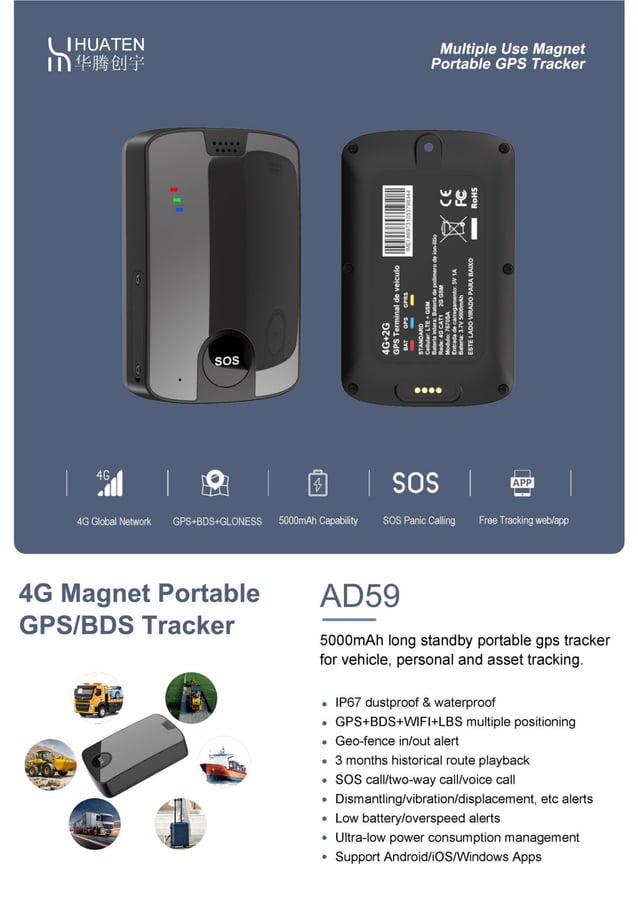 DATASHEET Of Magnetic GPS Tracker AD59.pdf