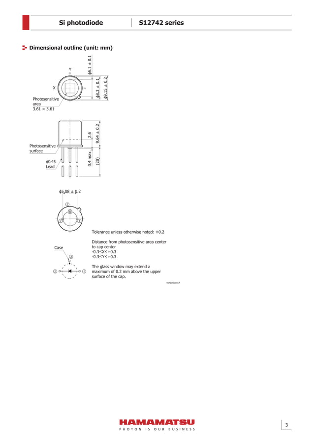 S12742 - Datasheet - HAMAMATSU | PDF | Physics | Science