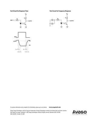 HCPL-817 - Datasheet - AVAGO TECHNOLOGIES LIMITED | PDF