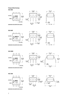 4N25 - Datasheet - AVAGO TECHNOLOGIES LIMITED | PDF