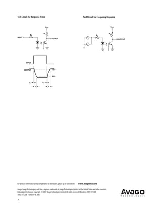 4N25 - Datasheet - AVAGO TECHNOLOGIES LIMITED | PDF