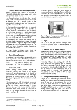 Datasheet humidity-sensor-sht21 | PDF