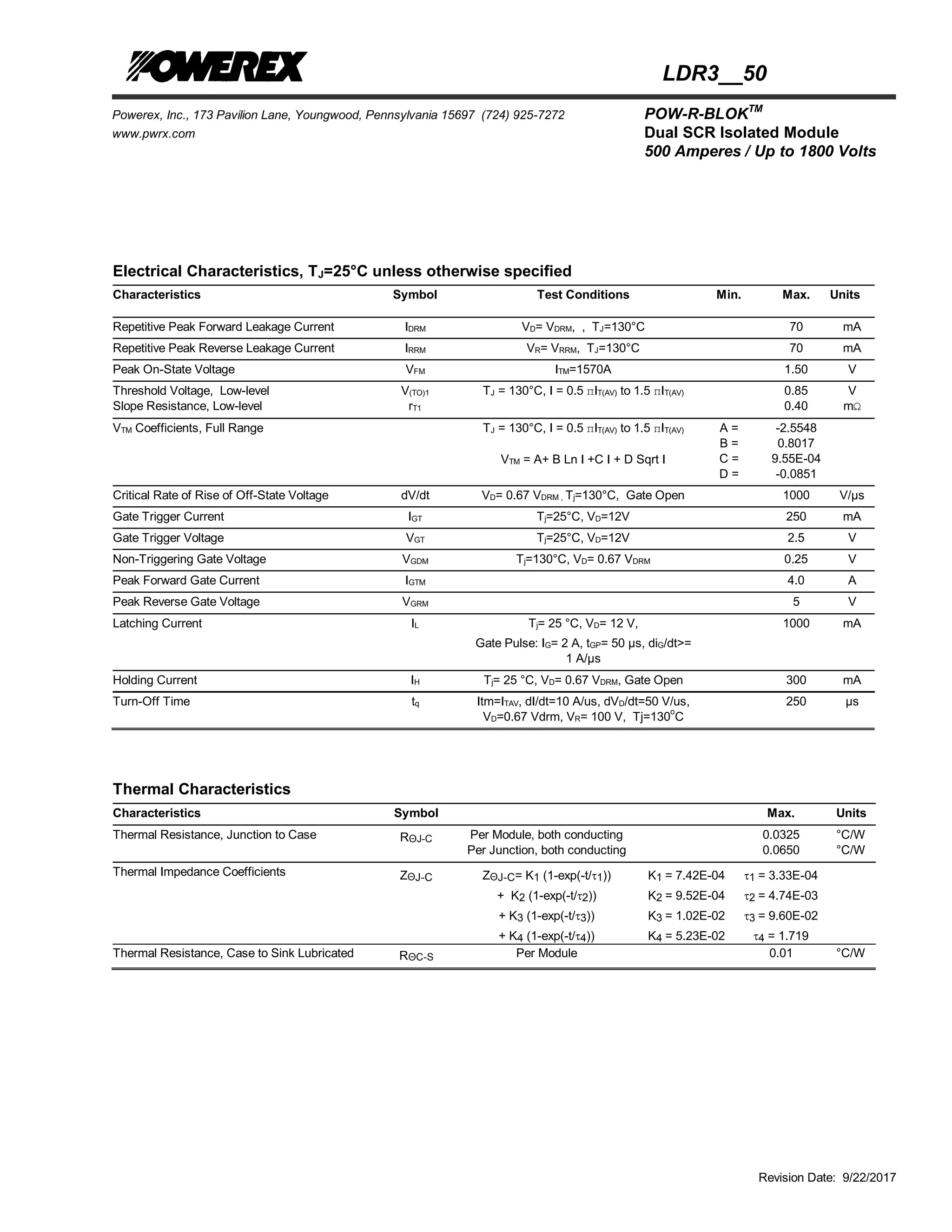 LDR30850 - Datasheet - POWEREX | PDF | Internet of Things | Internet