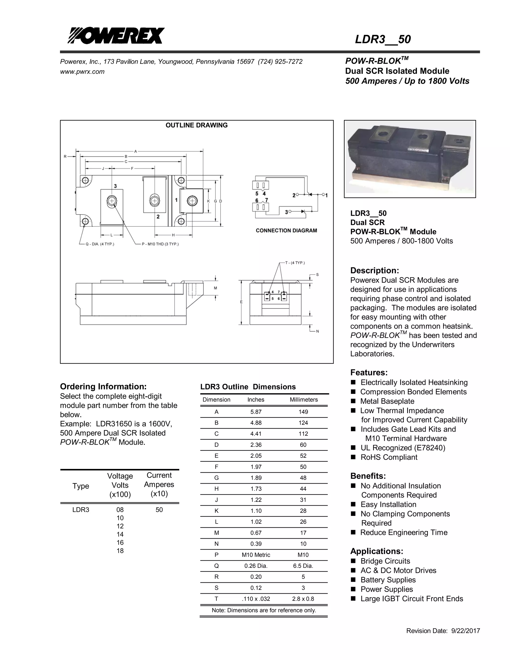 LDR31450 - Datasheet - POWEREX | PDF