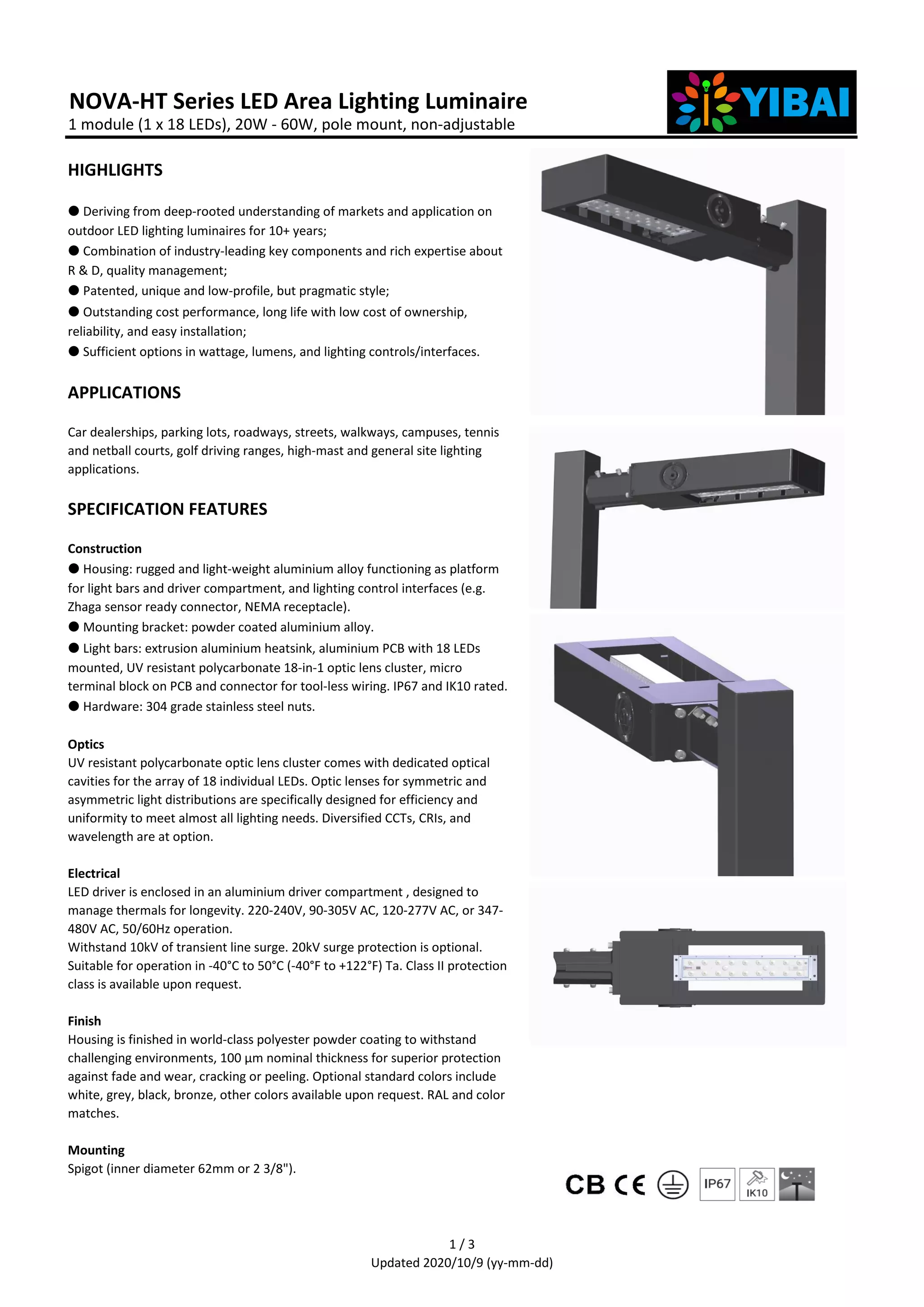 Datasheet-LED-Area-Light-NOVA-HT-Series.pdf | Home Appliances | Home ...