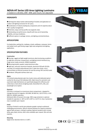 Datasheet-LED-Area-Light-NOVA-HT-Series.pdf | Home Appliances | Home ...